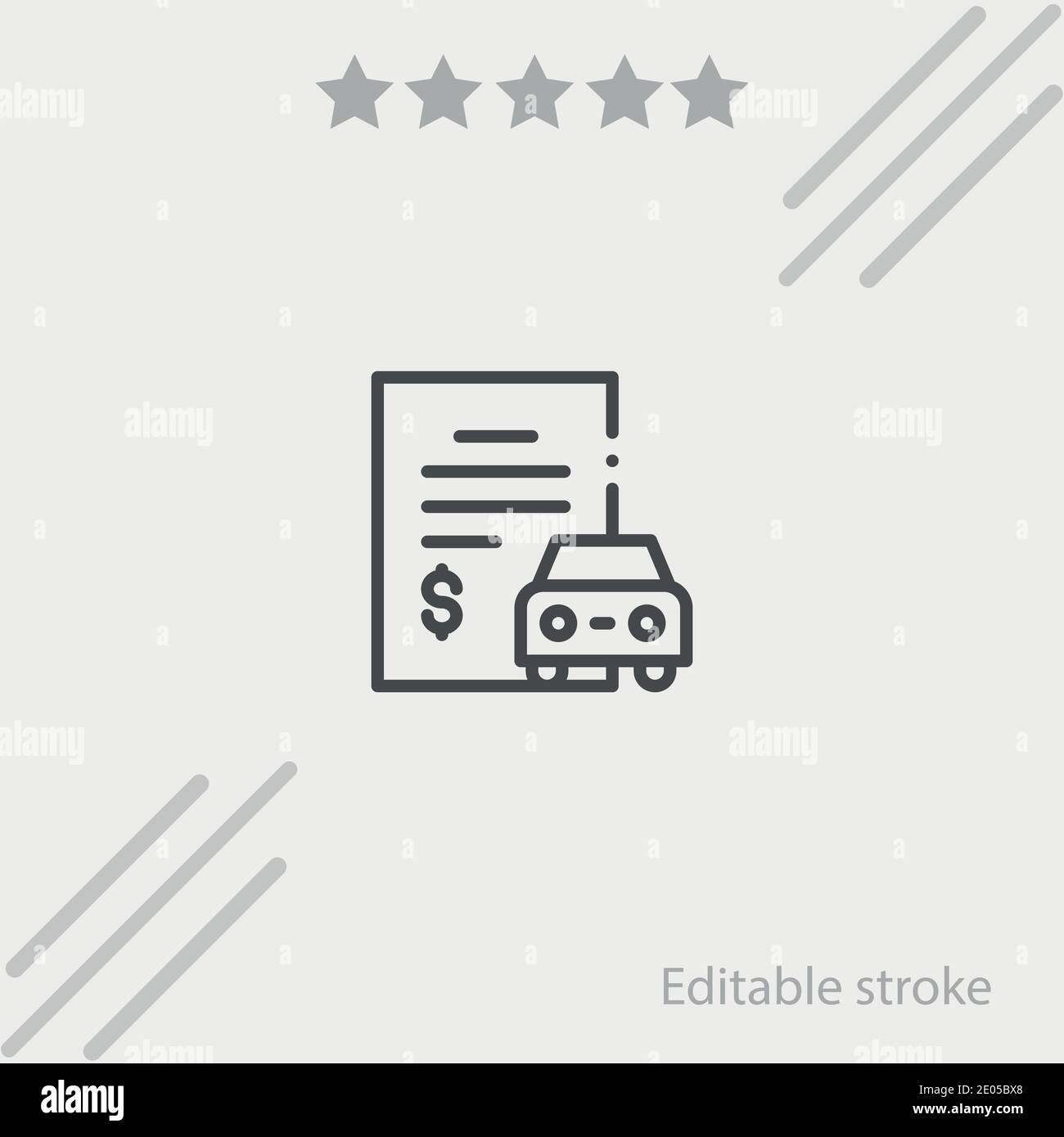 car loan vector icon modern simple vector illustration Stock Vector ...