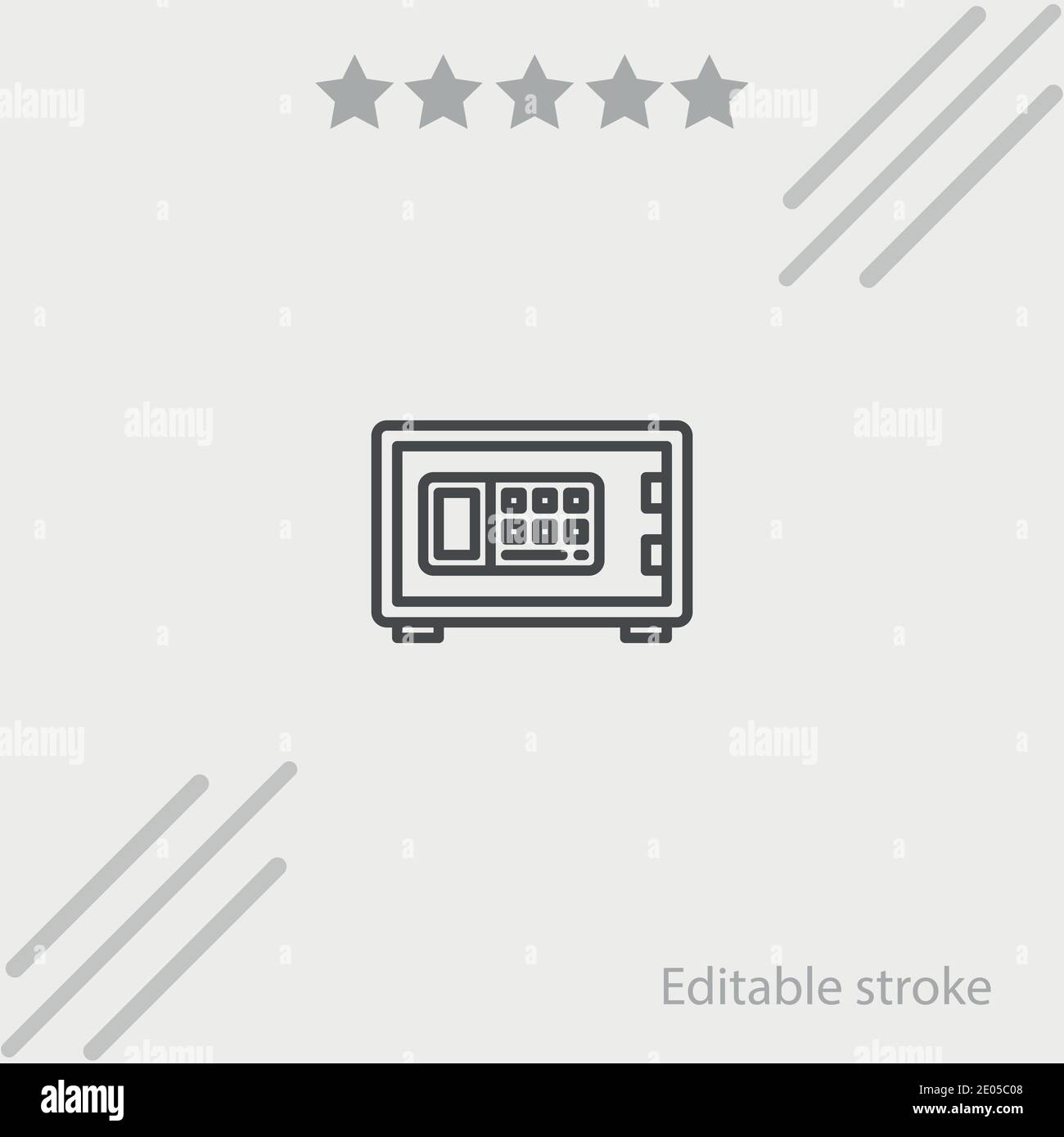 safe box vector icon modern simple vector illustration Stock Vector ...
