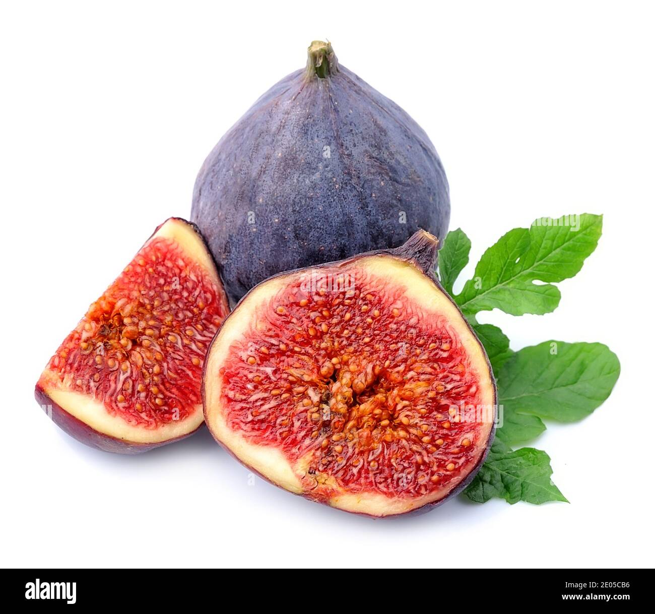 Fresh figs fruits isolated on white backgrounds Stock Photo - Alamy