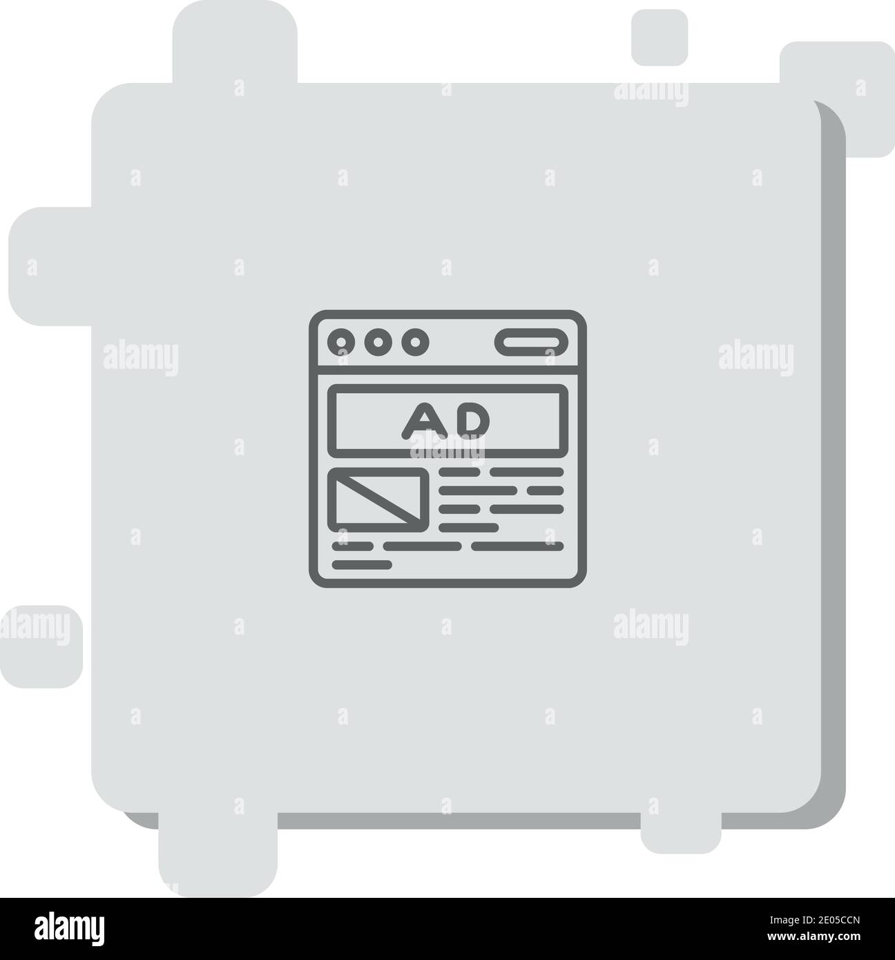 web browser vector icon modern simple vector illustration Stock Vector ...