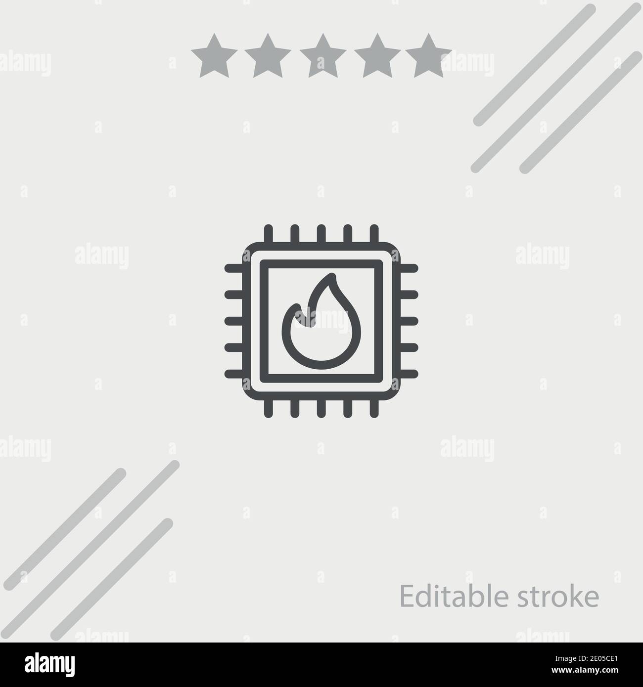 cpu vector icon modern simple vector illustration Stock Vector Image ...