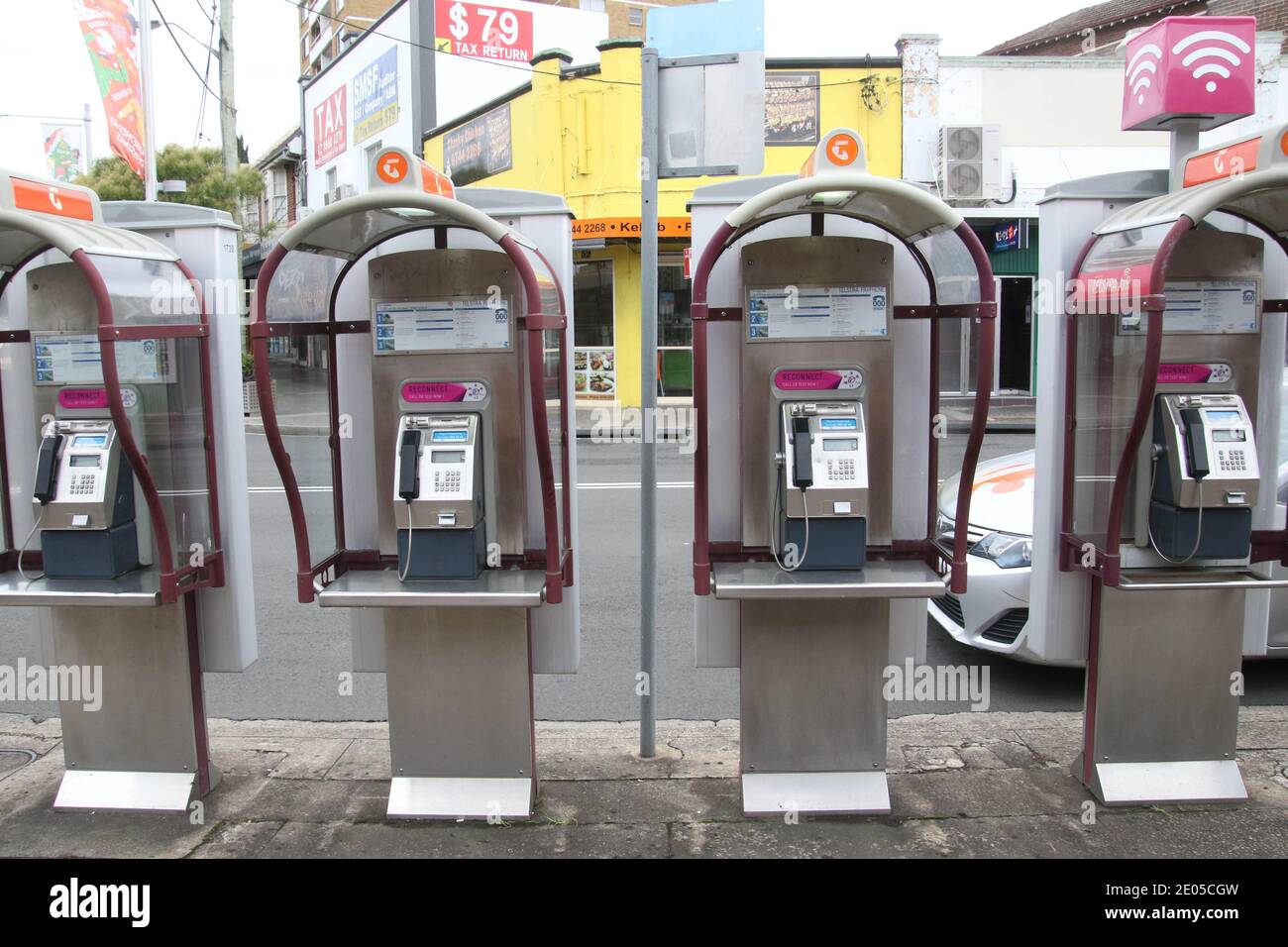 Telstra phone booth hi-res stock photography and images - Alamy