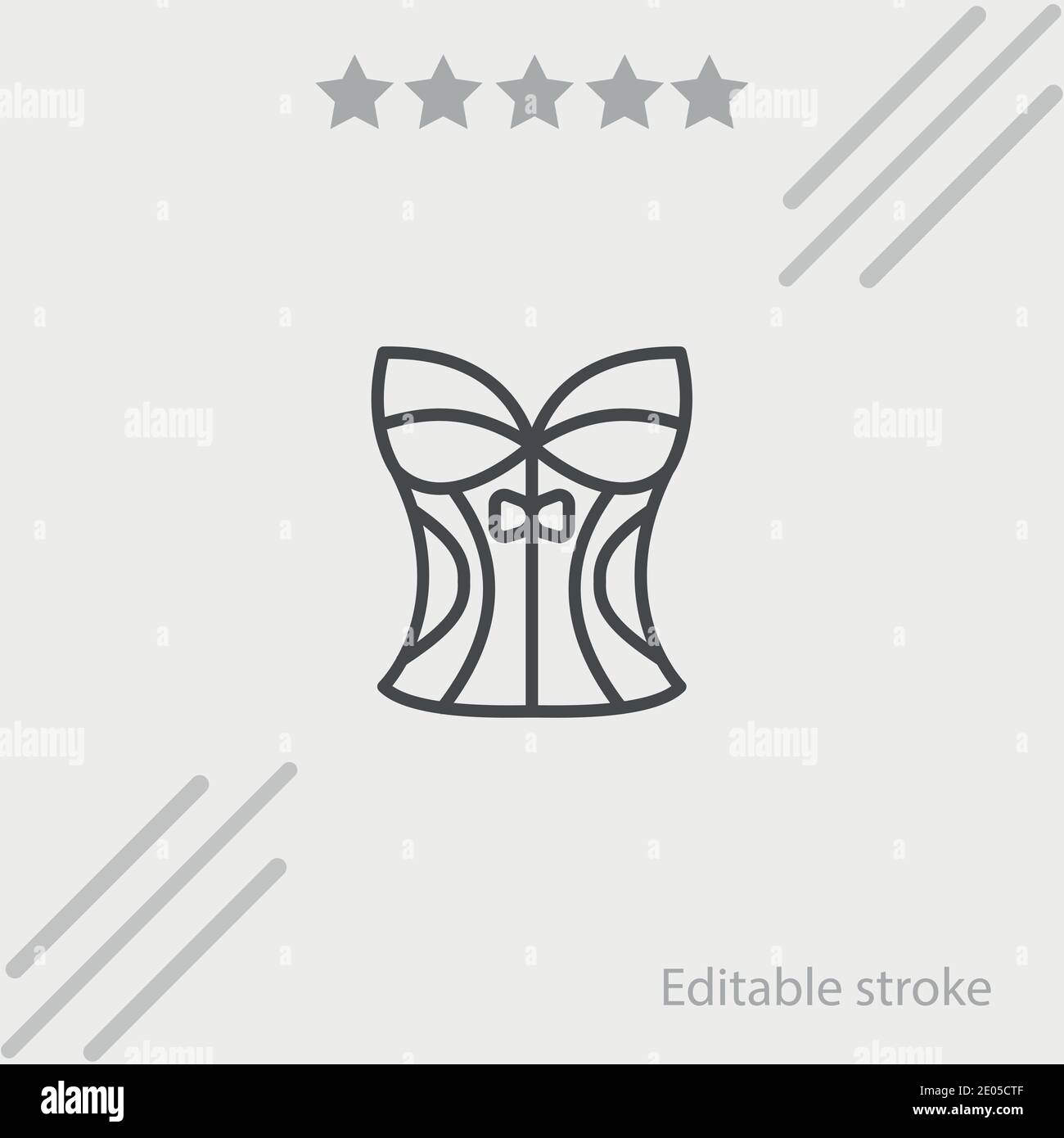 corset vector icon modern simple vector illustration Stock Vector Image ...