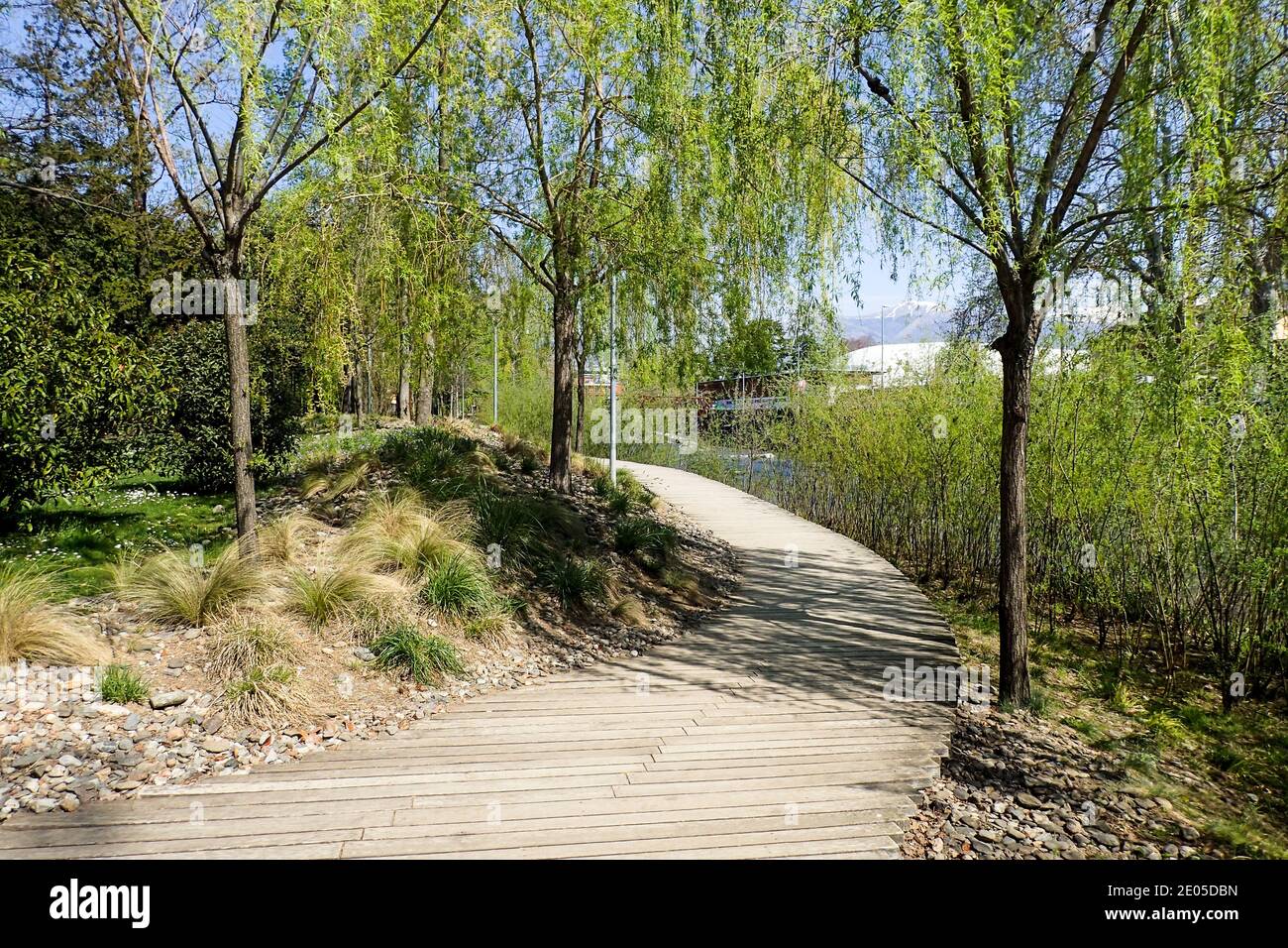 Lugano, switzerland: Parco Ciani, a city park by the lake Stock Photo ...