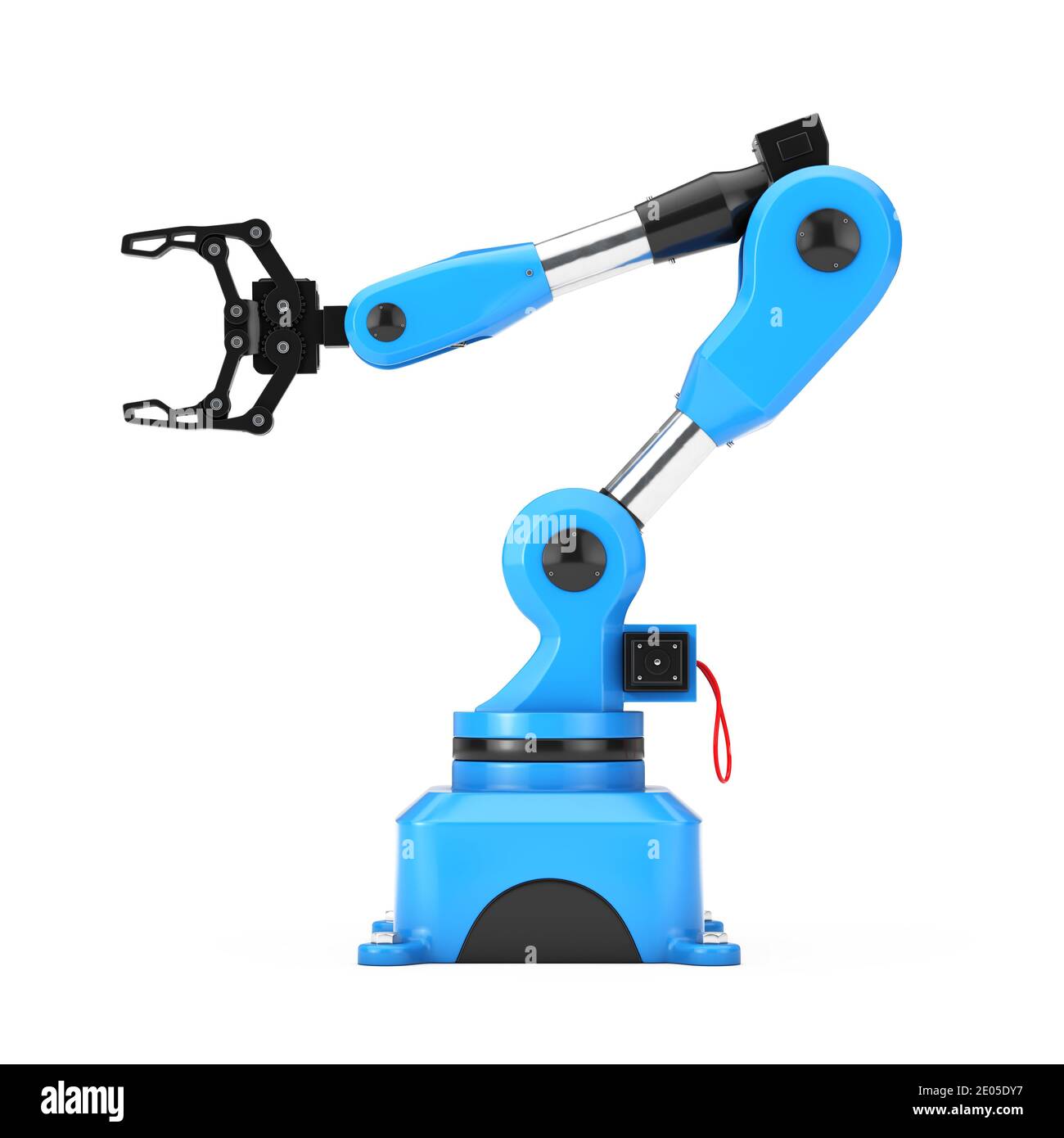 Industrial Mechanical Robotic Hand Arm Manipulator on a white ...