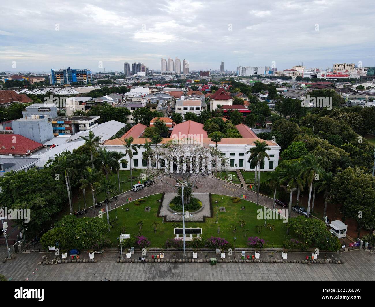 Aerial view of The Museum of Fine Arts and Ceramics (Museum Seni Rupa ...