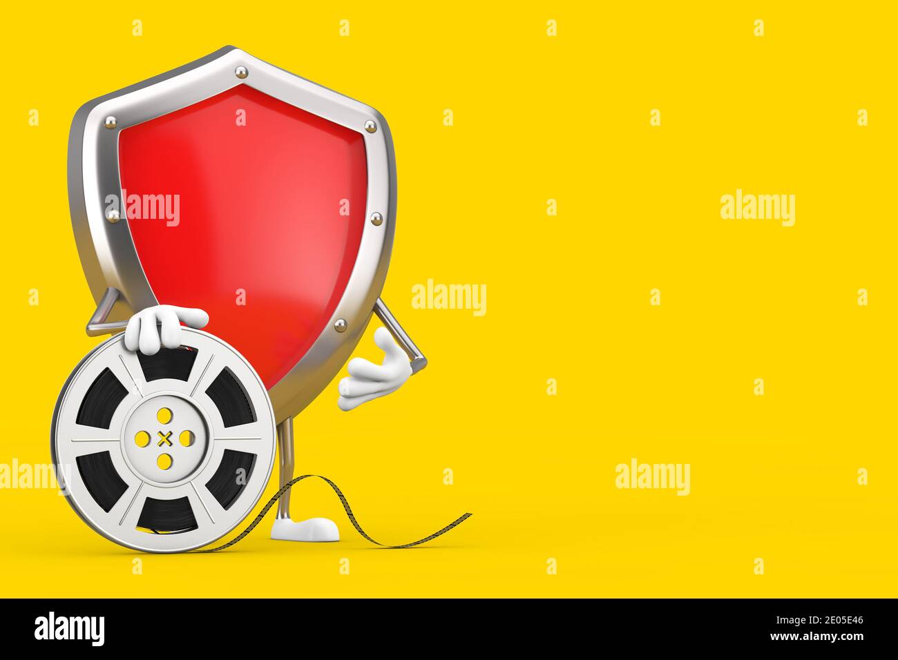 Movie Reel Background In Red