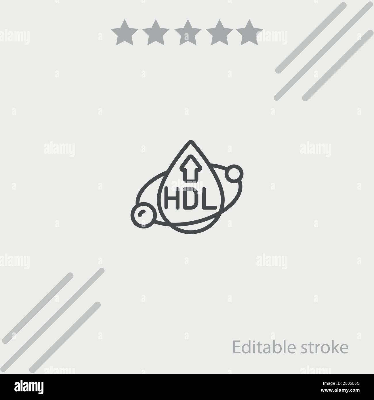 cholesterol vector icon modern simple vector illustration Stock Vector ...