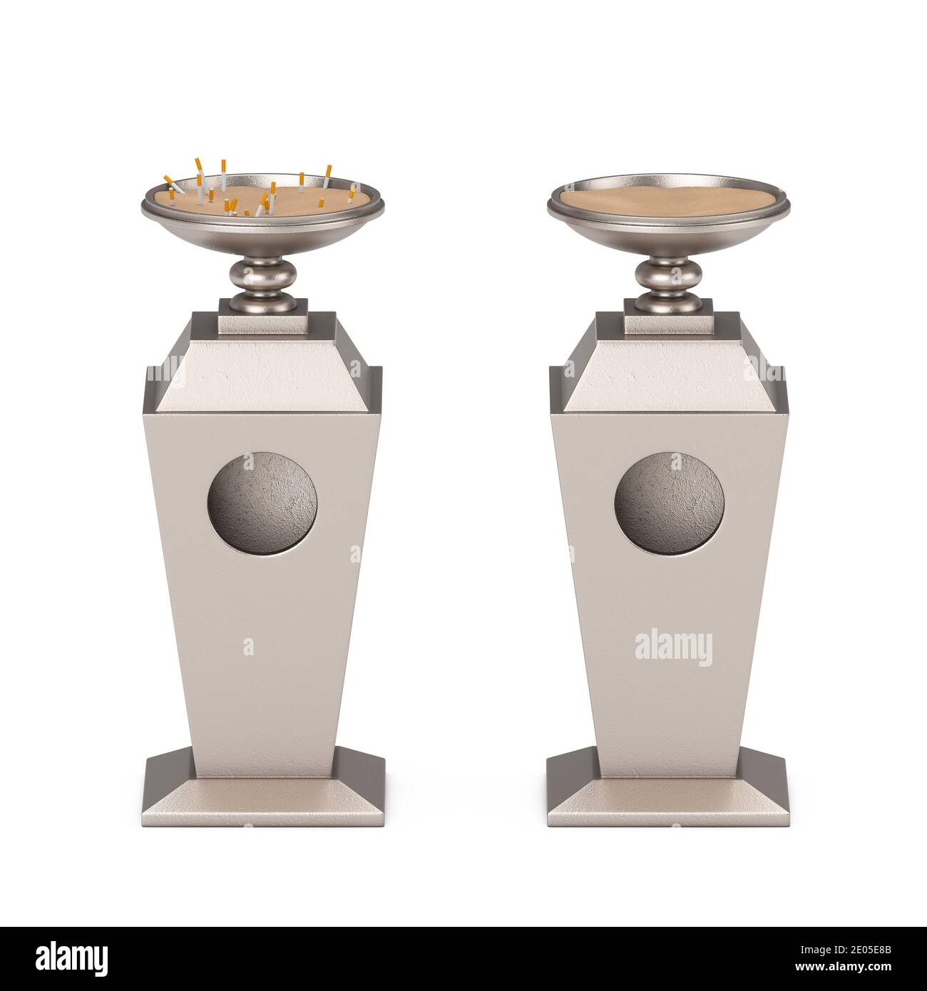 Big Metal Industrial Hotel Smoking Area Outdoor Ashtray with Sand on a ...