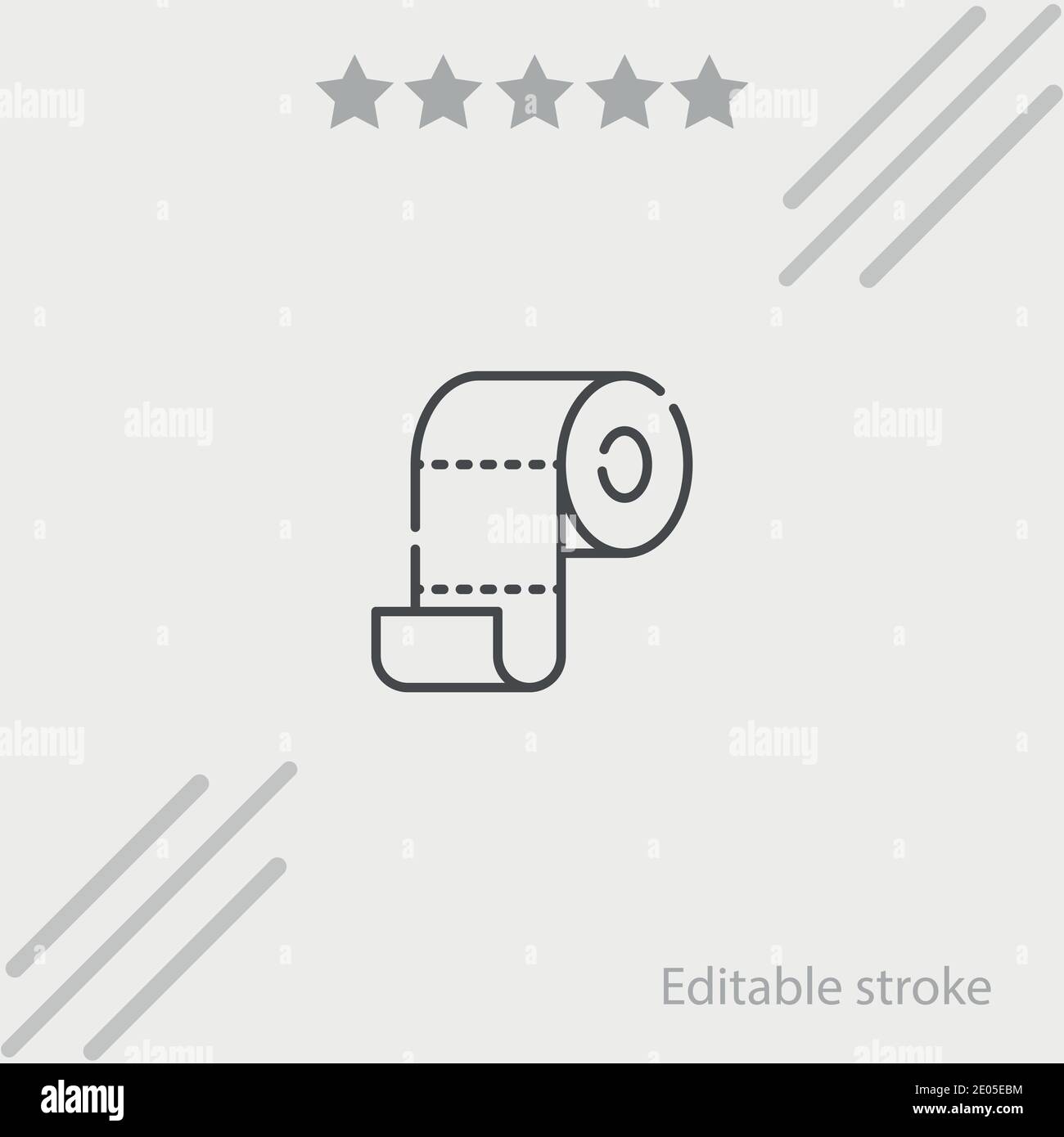 toilet paper vector icon modern simple vector illustration Stock Vector ...
