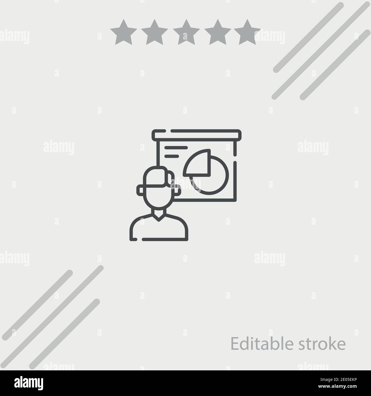 presentation vector icon modern simple vector illustration Stock Vector ...