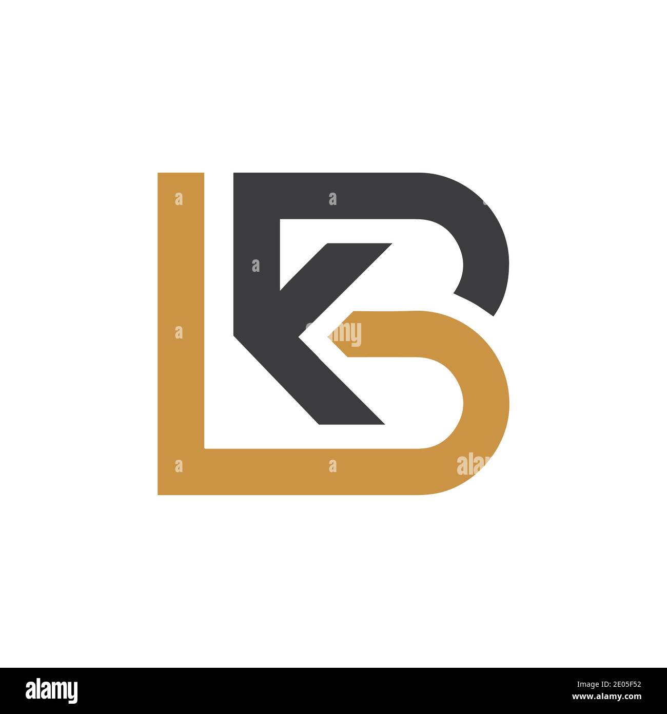 Initial letter bk logo or kb logo vector design template Stock Vector ...