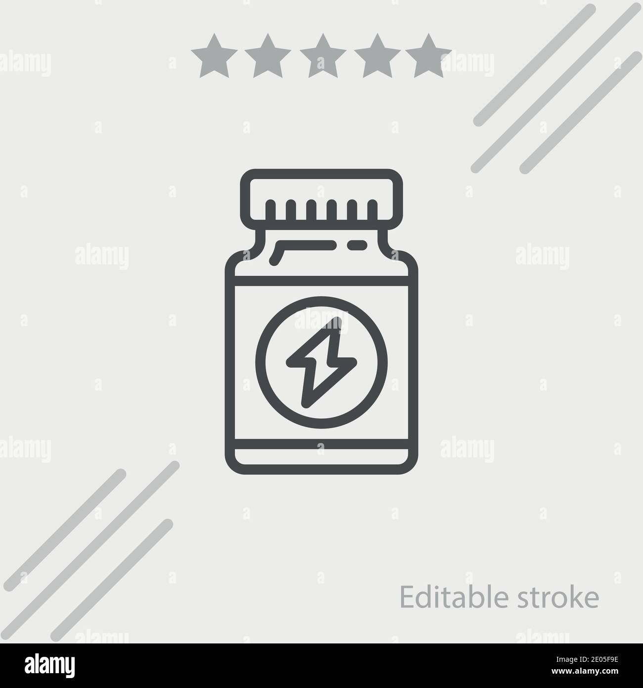 protein powder vector icon modern simple vector illustration Stock ...