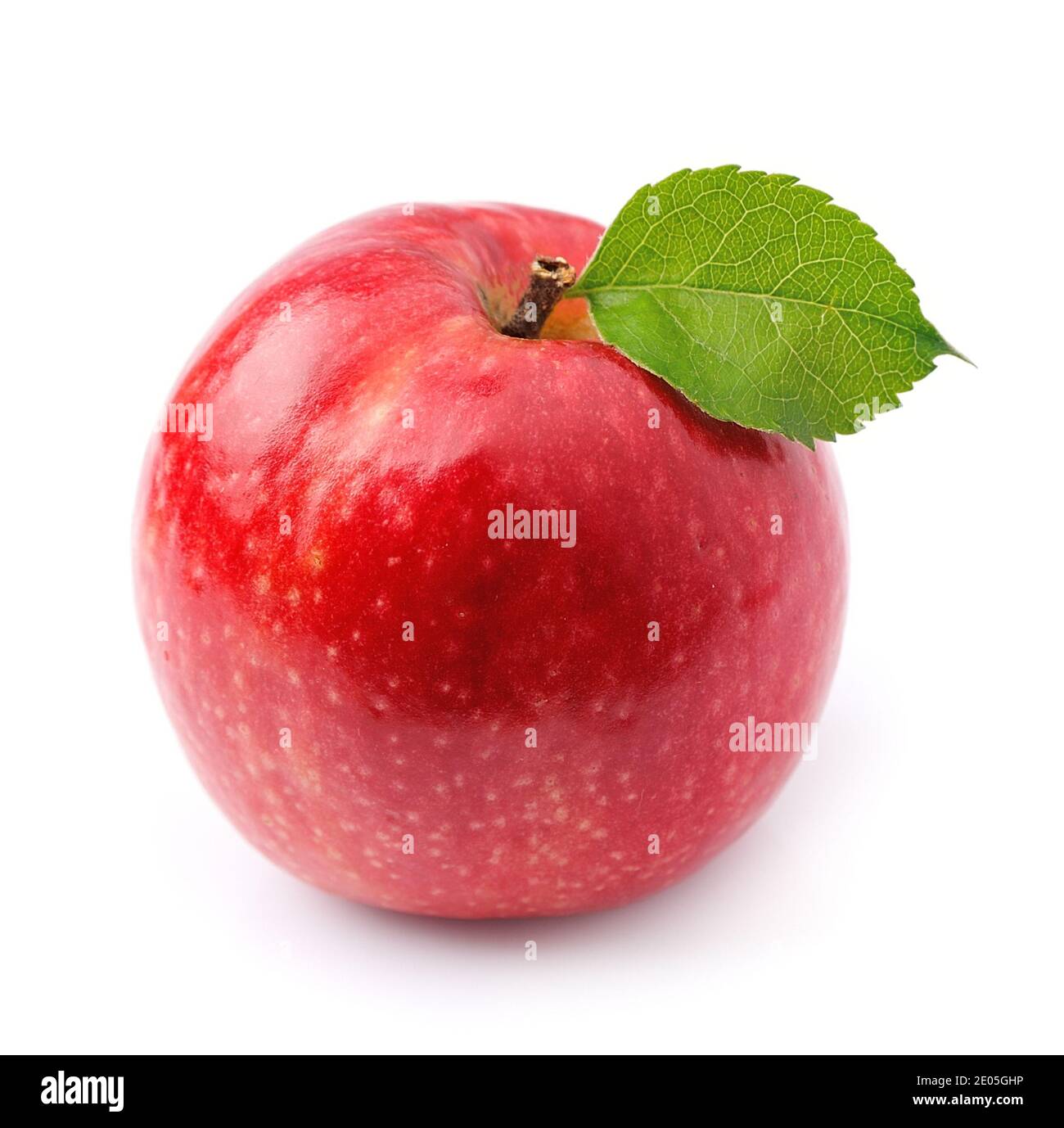 Red apple fruits isolated on white background Stock Photo - Alamy