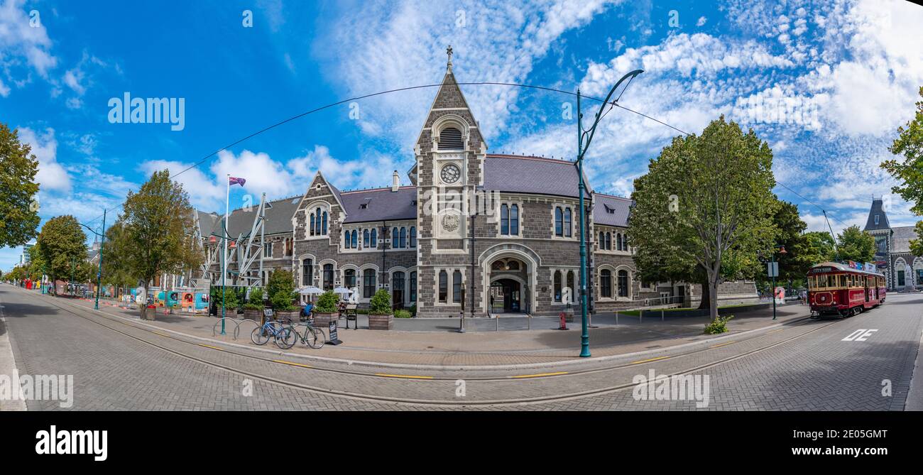CHRISTCHURCH, NEW ZEALAND, JANUARY 21, 2020: The Arts Centre Te ...