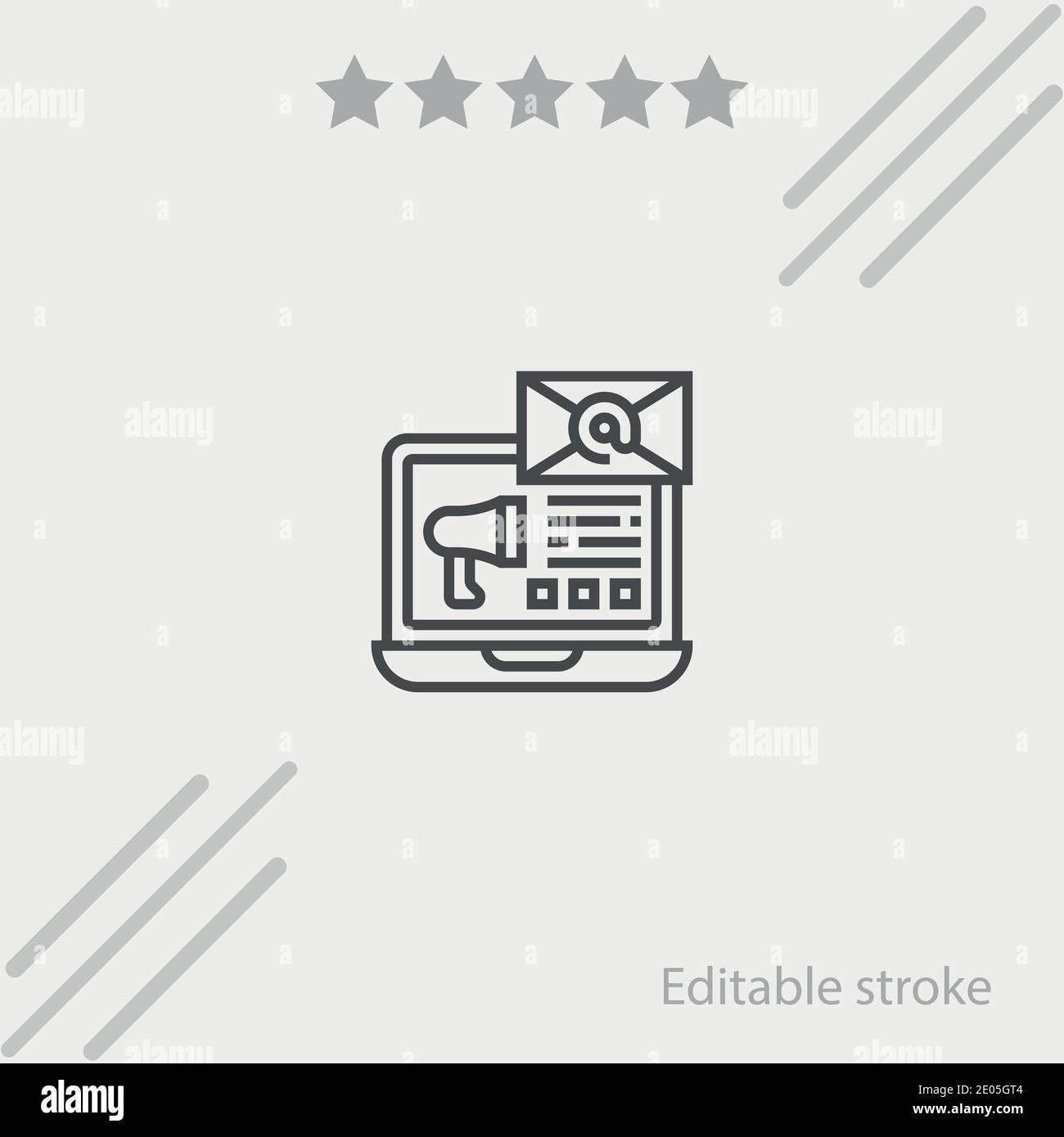 email vector icon modern simple vector illustration Stock Vector Image ...