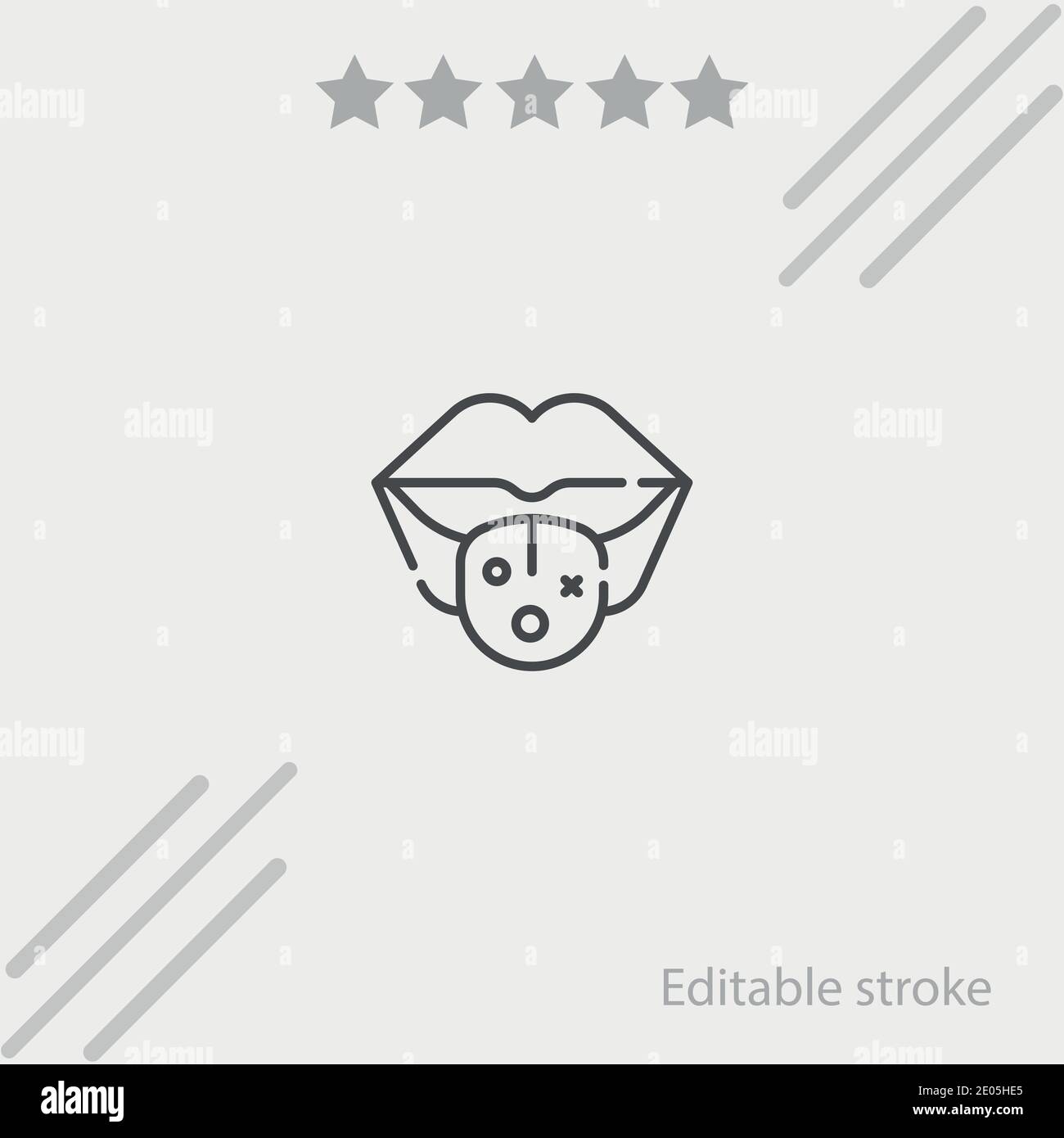 tongue vector icon modern simple vector illustration Stock Vector Image ...