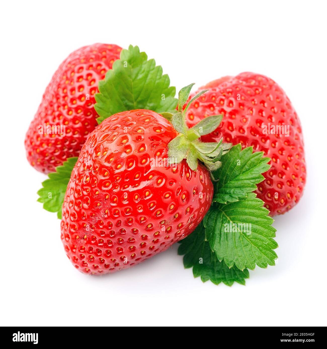 strawberry on white background Stock Photo - Alamy