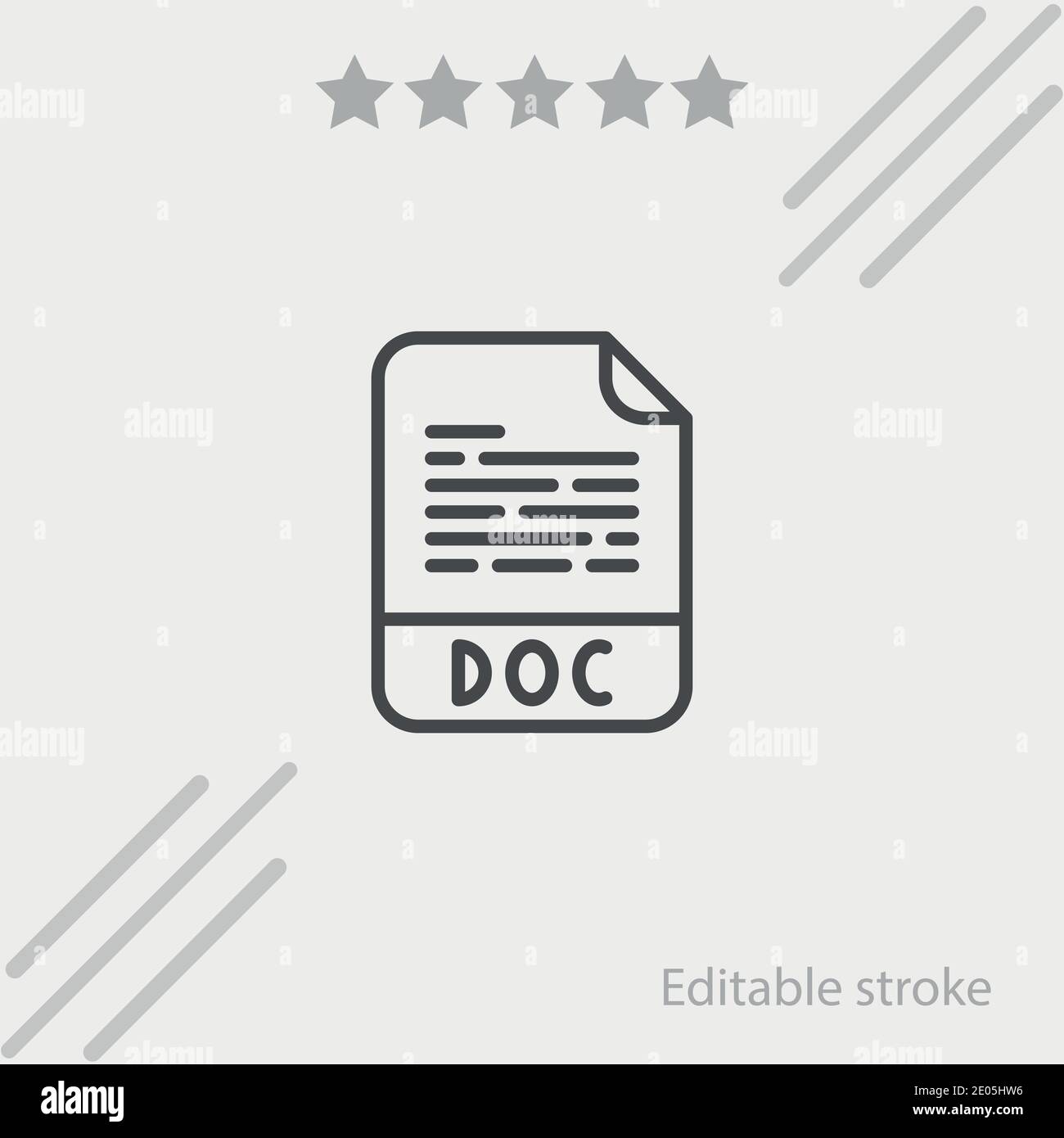 doc vector icon modern simple vector illustration Stock Vector Image ...