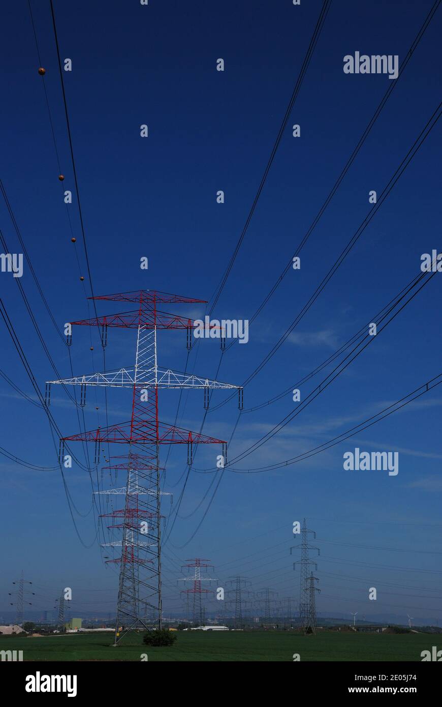 Many power poles hi-res stock photography and images - Alamy