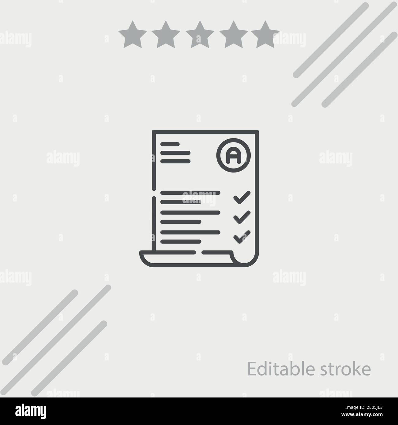 exam vector icon modern simple vector illustration Stock Vector Image ...