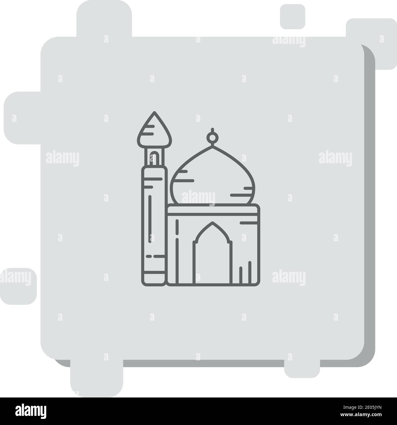 small mosque vector icon modern simple vector illustration Stock Vector ...