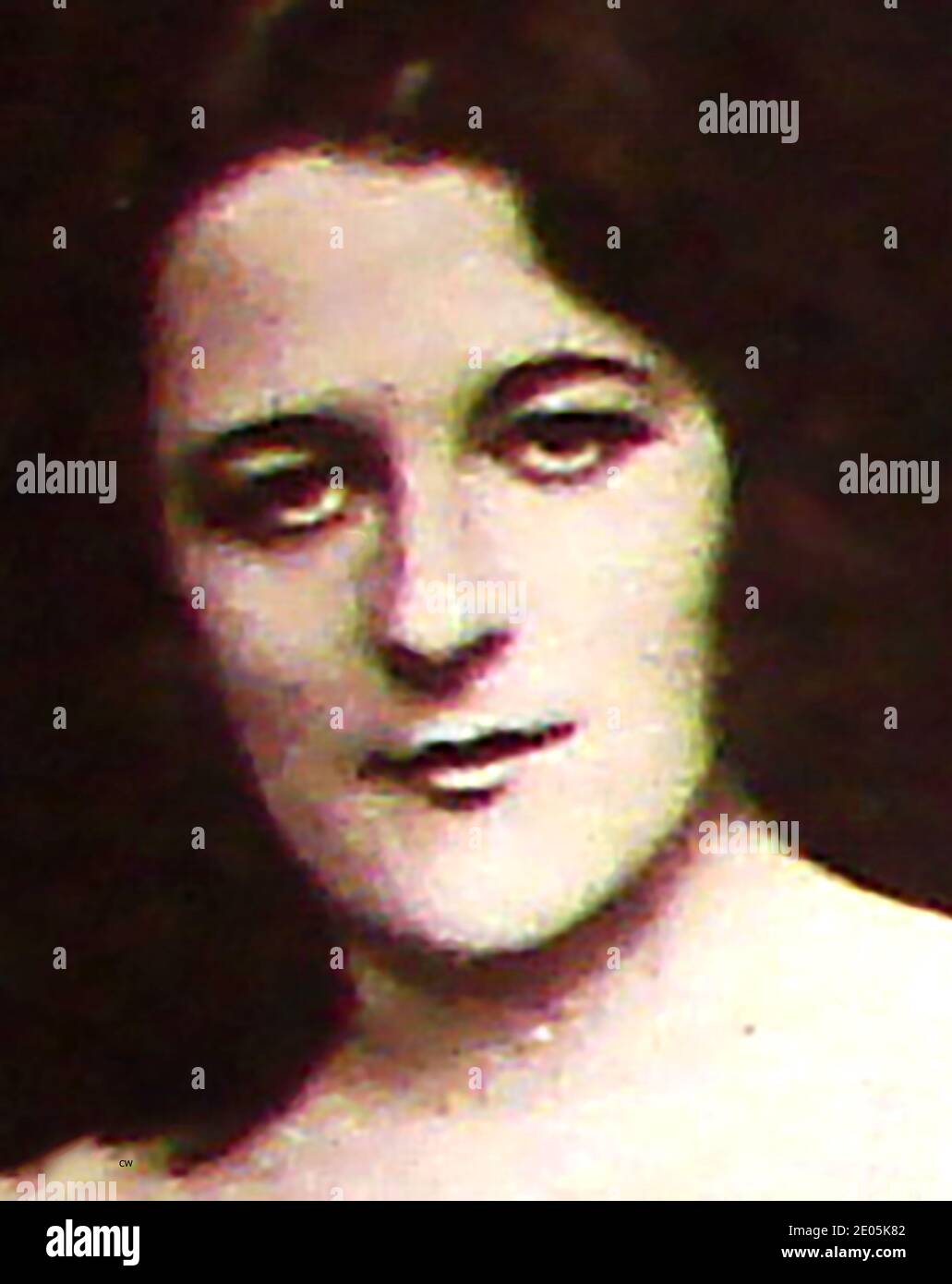 An early portrait of celebrated French comedy actress, singer , variety ...