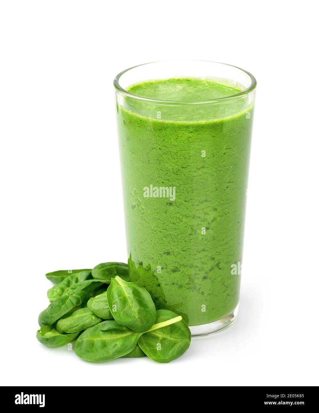 Vegetable cocktail. Spinach smoothie close up on white Stock Photo - Alamy