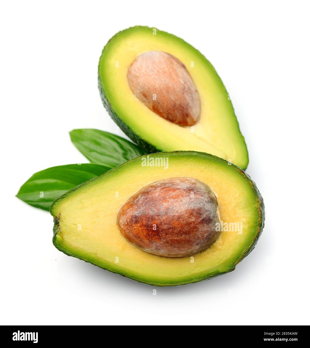 Ripe avocado close up on white Stock Photo - Alamy