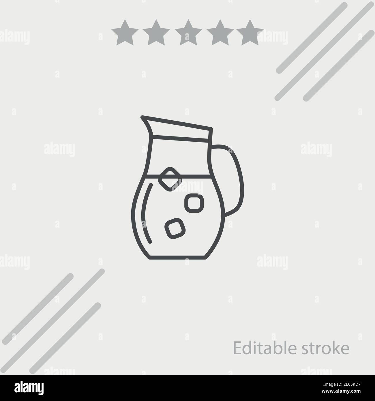 lemonade pitcher vector icon modern simple vector illustration Stock ...