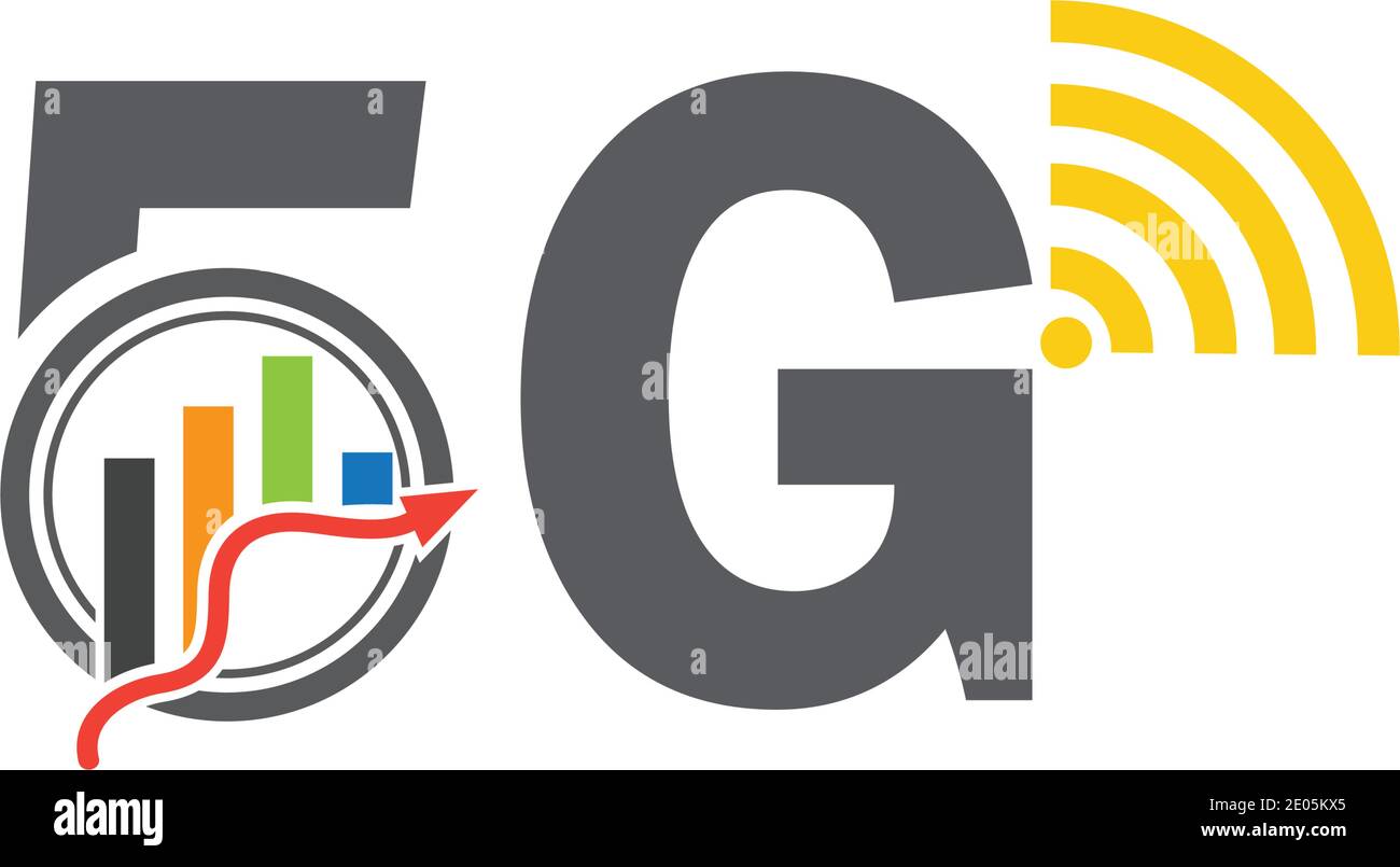 5g logo sign vector template Vector technology icon network sign 5G ...