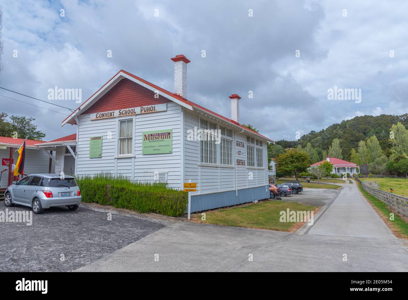 PUHOI, NEW ZEALAND, FEBRUARY 17, 2020: Museum at Puhoi, New Zealand ...