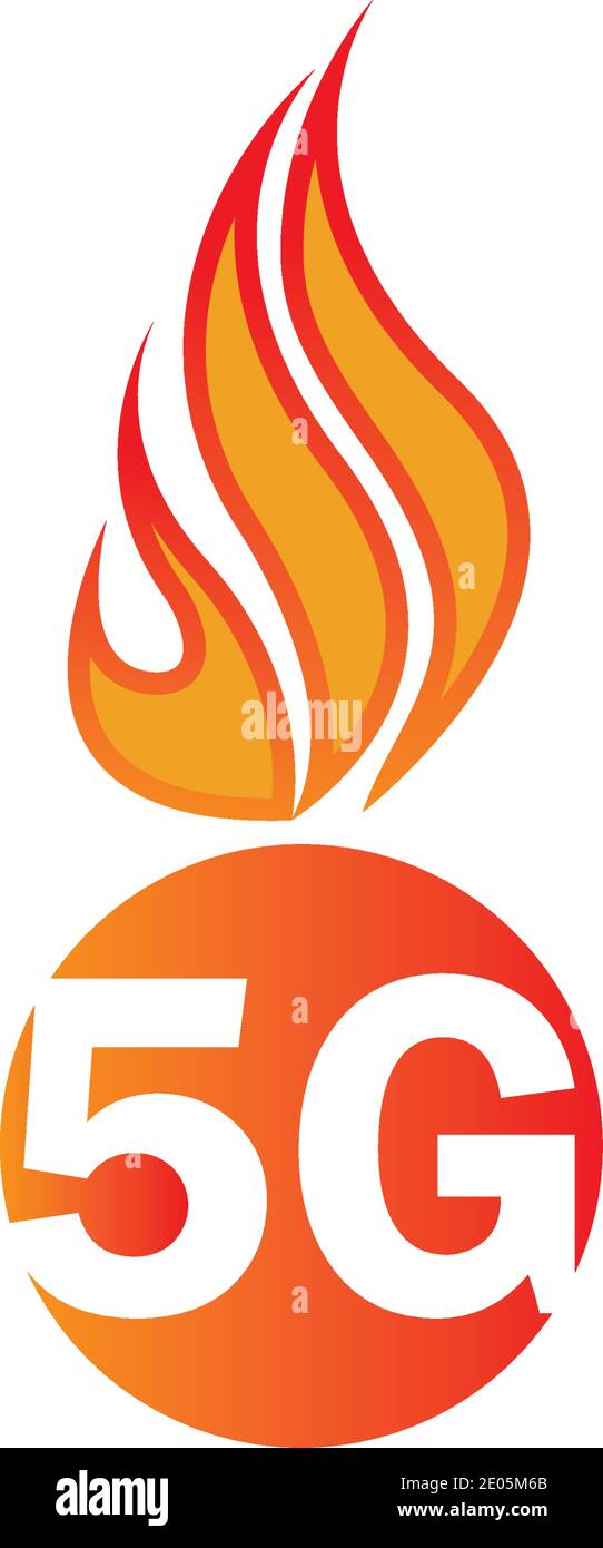 5g logo sign vector template Vector technology icon network sign 5G ...