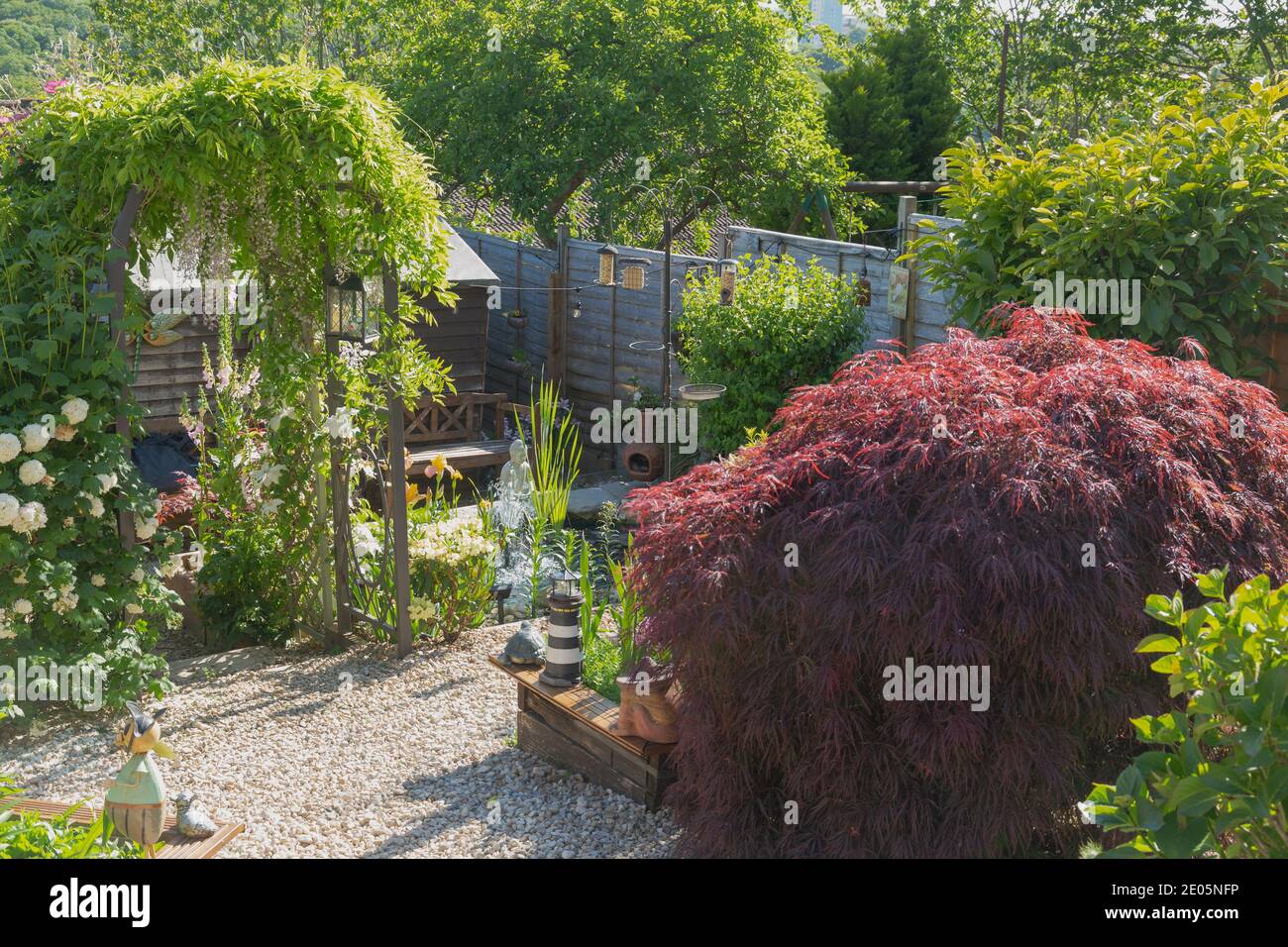 Spring time in the garden Stock Photo - Alamy