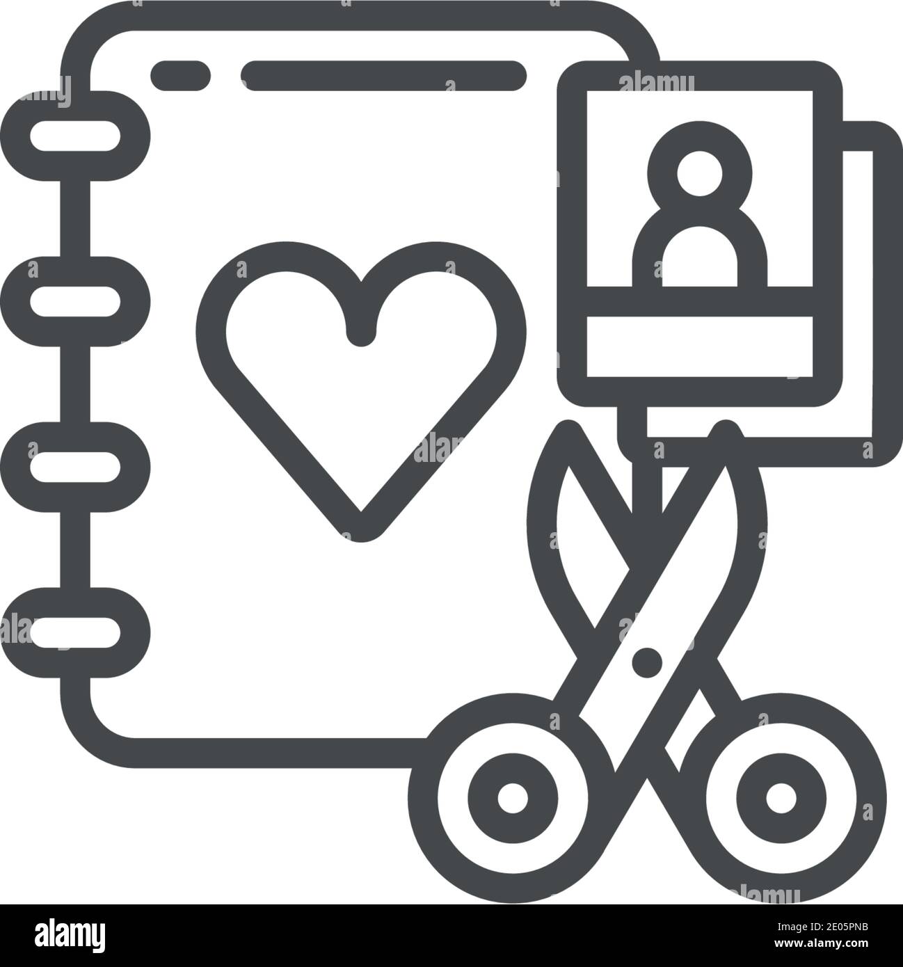 scrapbook vector icon modern simple vector illustration Stock Vector ...