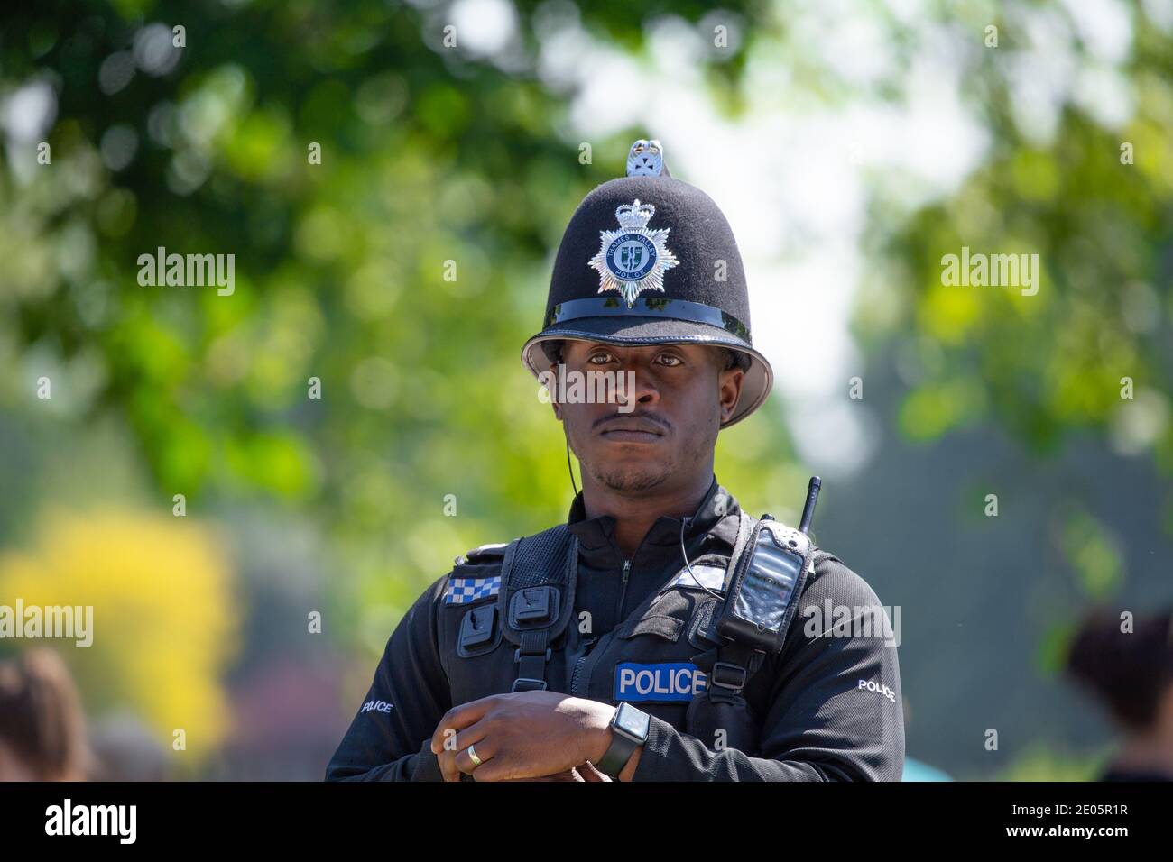 Black police officer at The wedding of Prince Harry and Meghan Markle ...