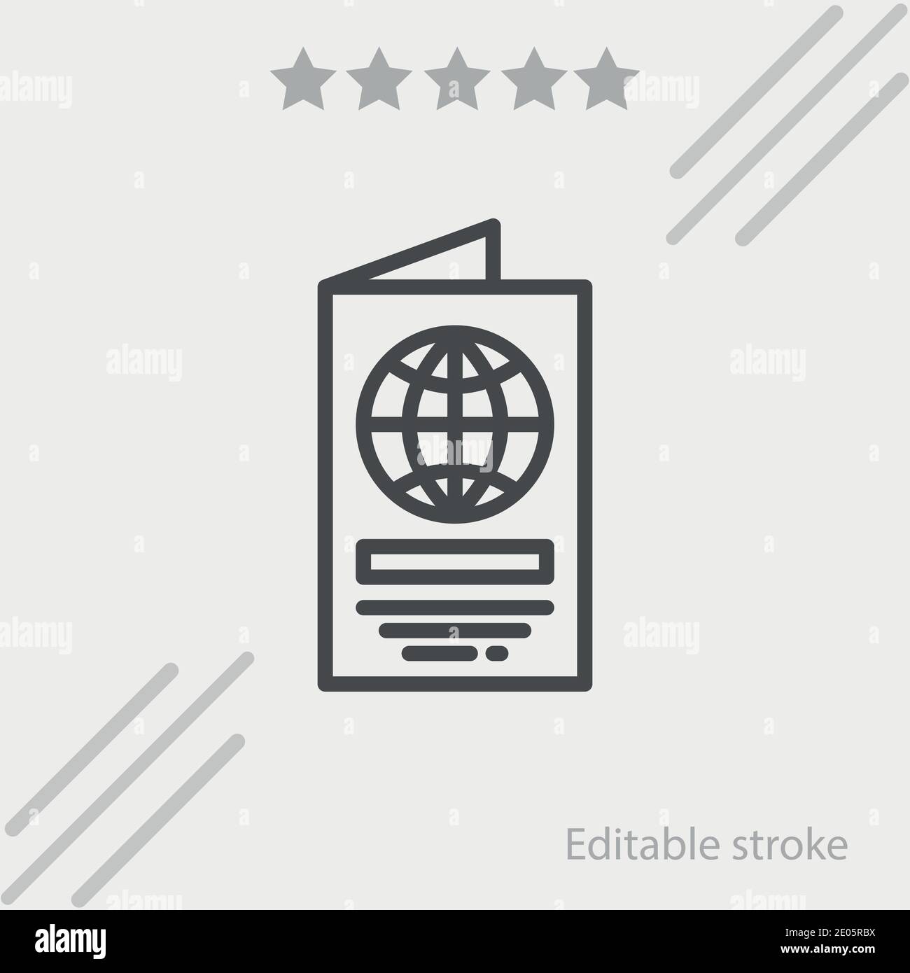 passport vector icon modern simple vector illustration Stock Vector ...