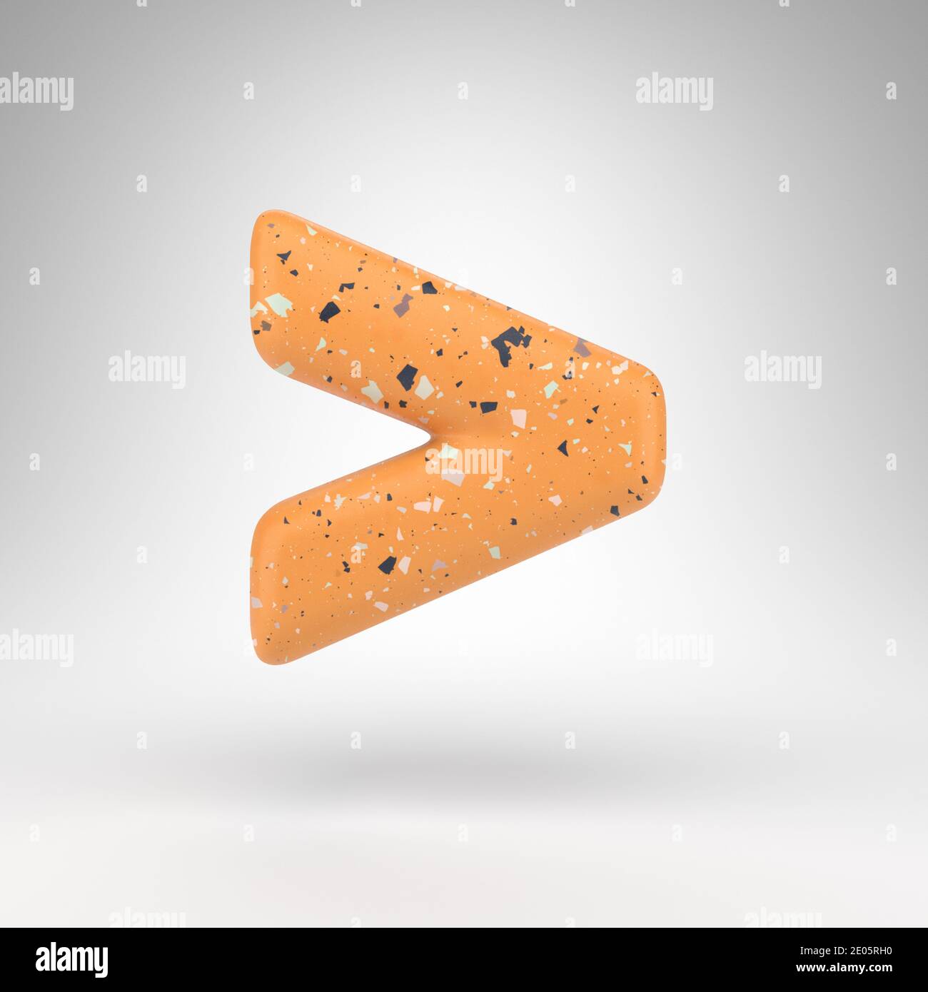 More than symbol on white background. 3D rendered sign with orange ...