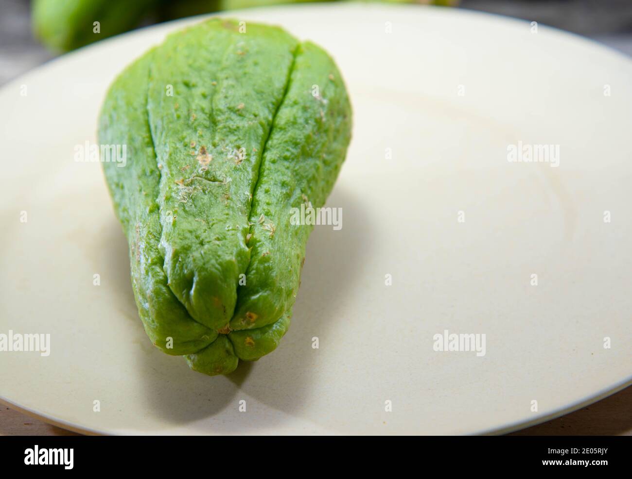 Chayote (Sechium edule) is a fruit vegetable, that is, a vegetable of ...