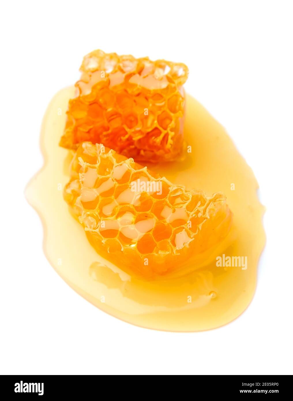 Honeycomb isolated on white backgrounds Stock Photo - Alamy