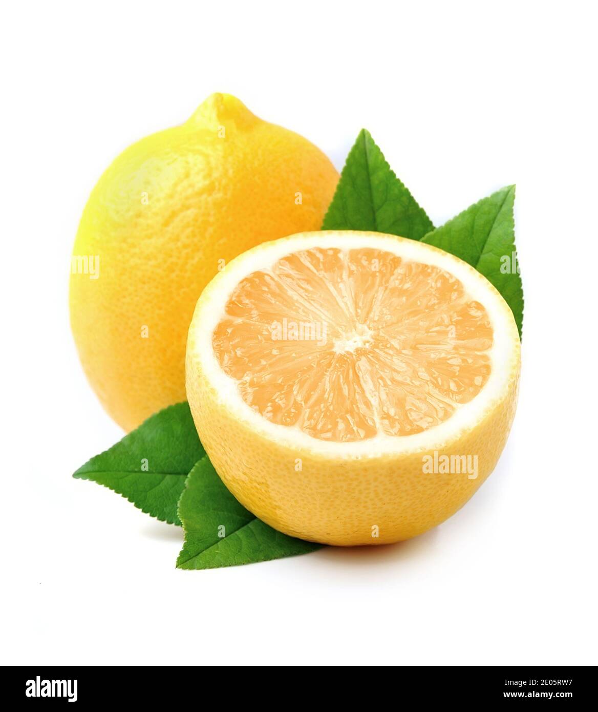 Sweet lemons isolated on white backgrounds Stock Photo - Alamy