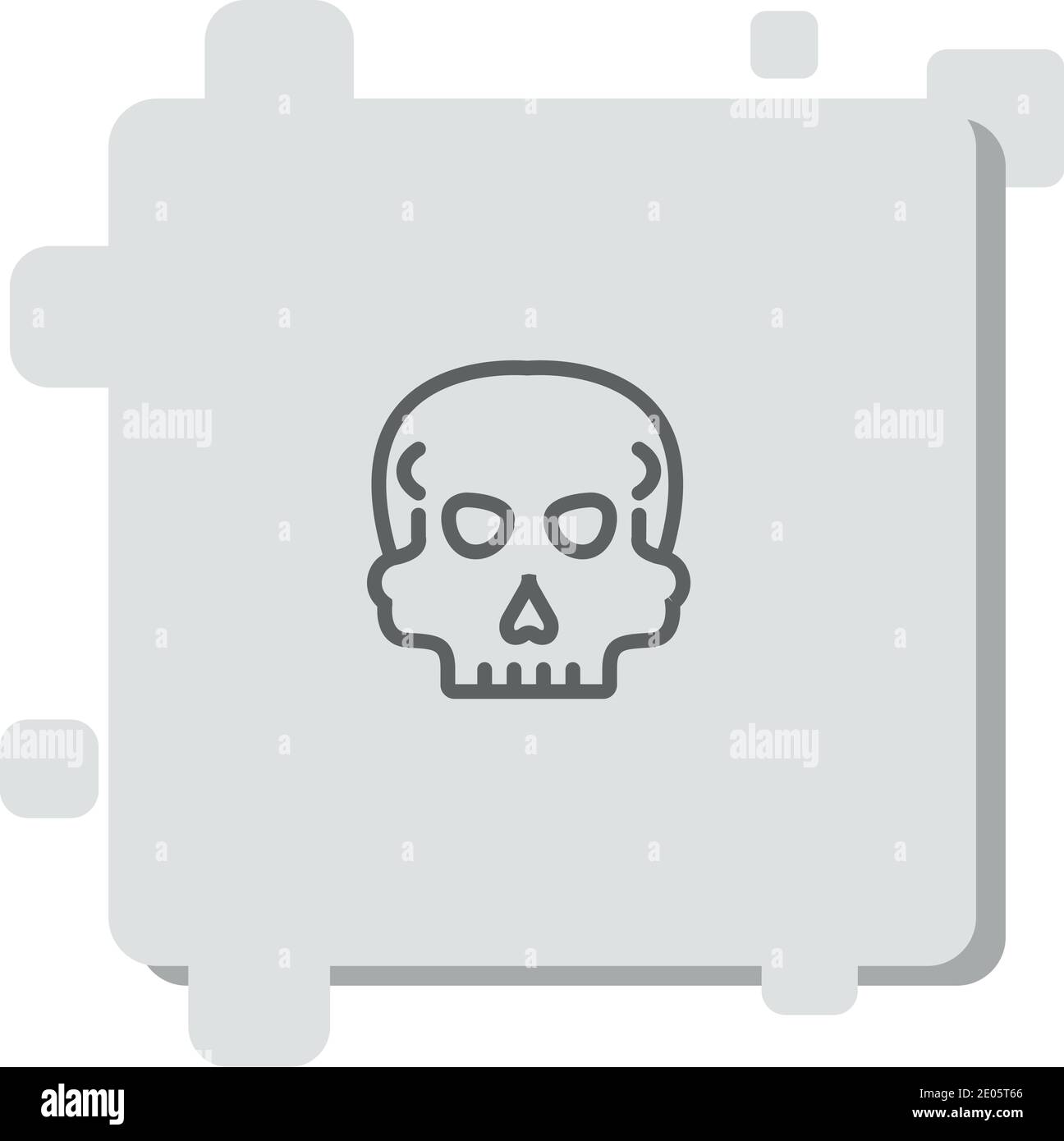 skull vector icon modern simple vector illustration Stock Vector Image ...