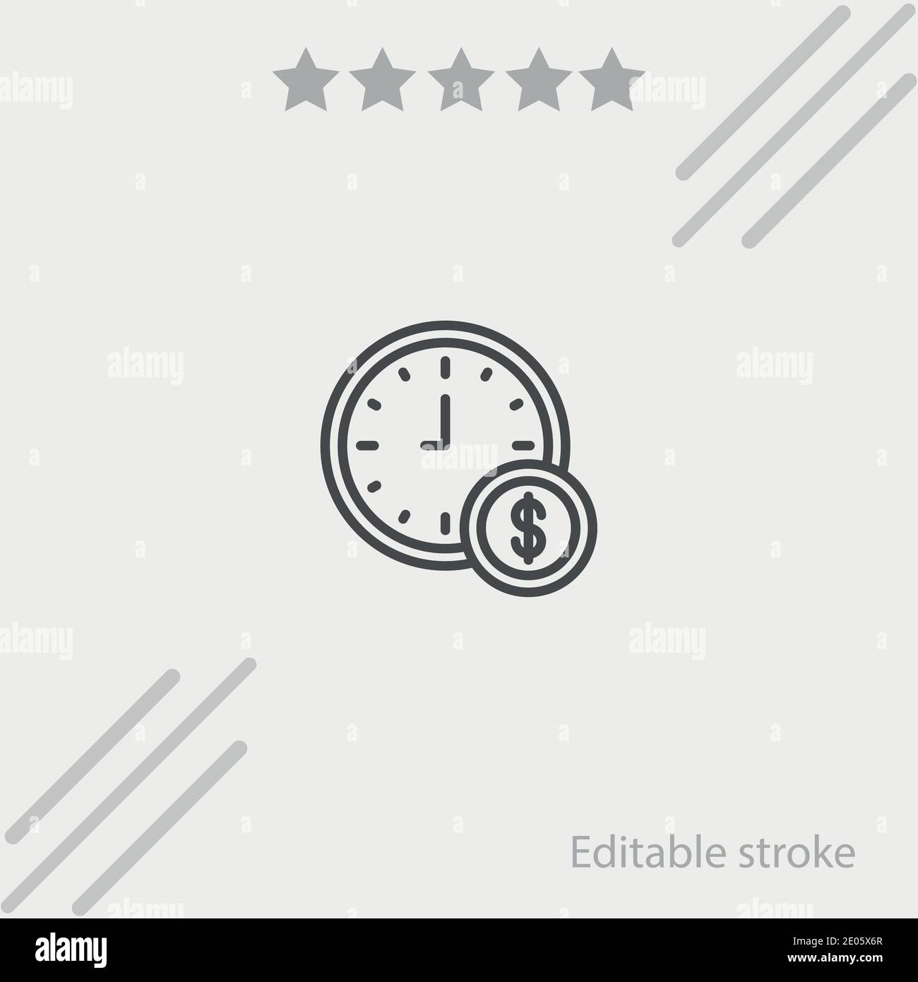 time vector icon modern simple vector illustration Stock Vector Image ...