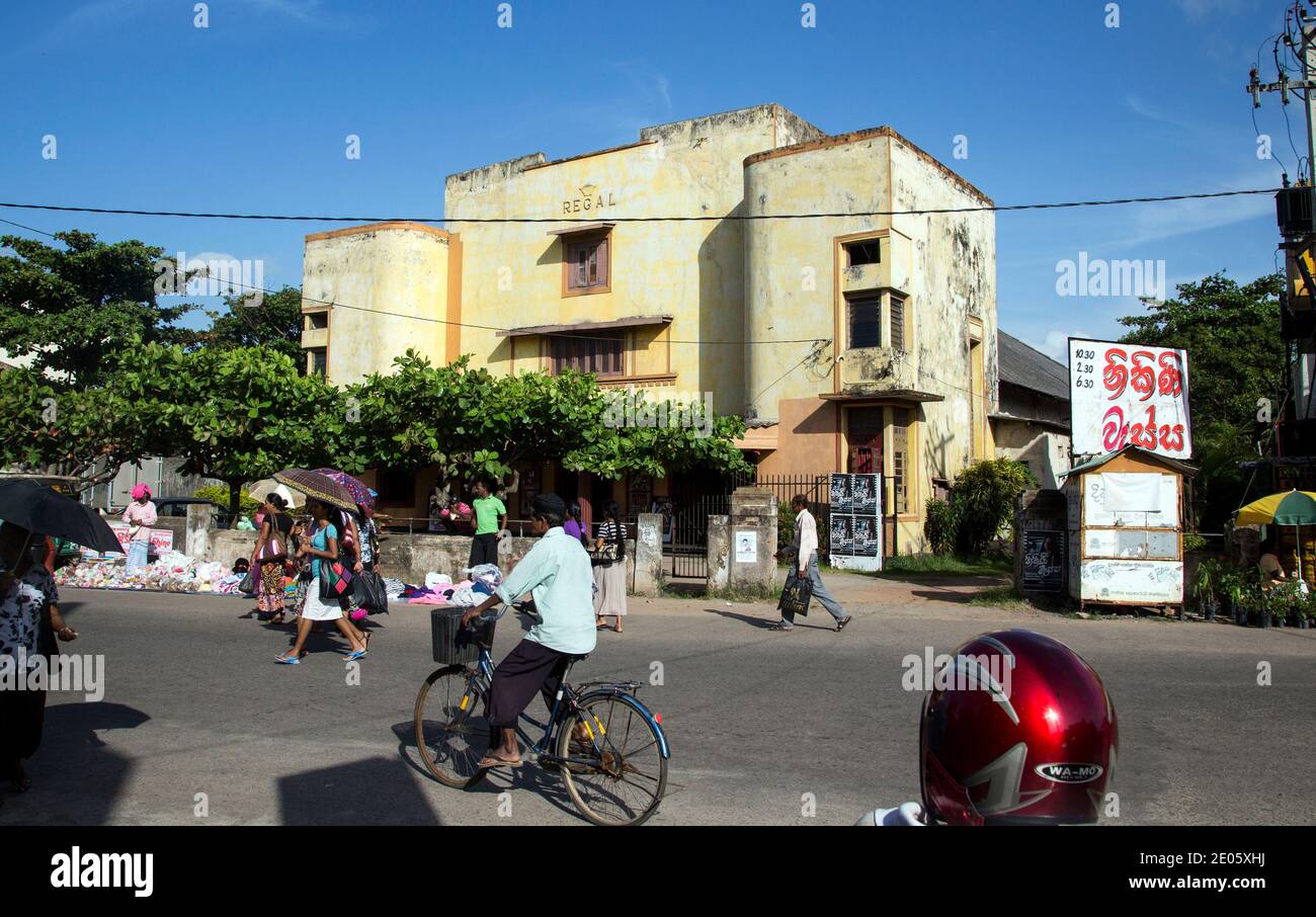 Pics show: Old cinema in Sri Lanka.Regal cinema in Negombo which is 90 ...