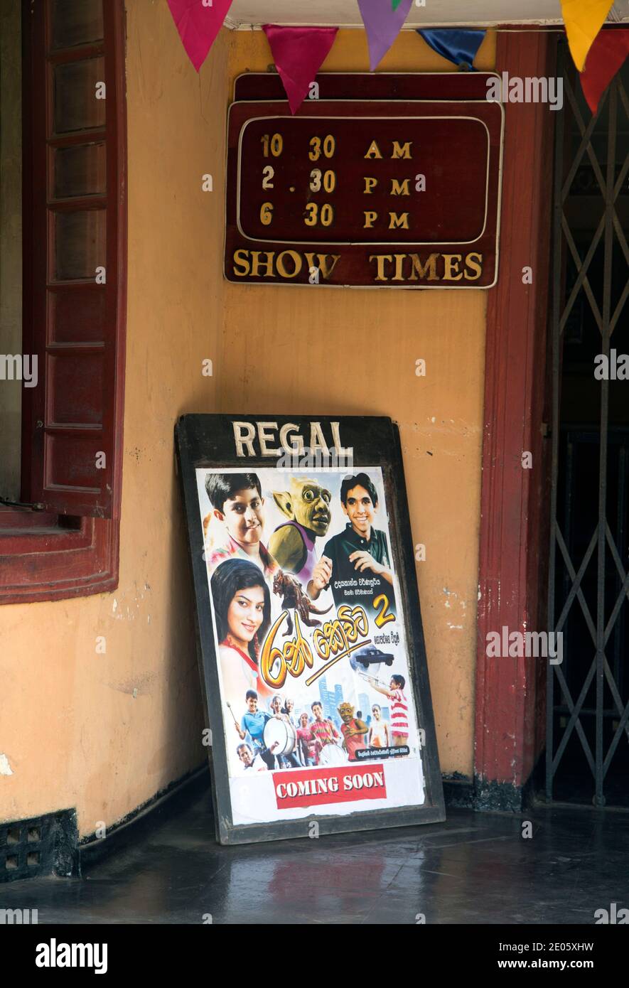 Pics show: Old cinema in Sri Lanka.Regal cinema in Negombo which is 90 ...
