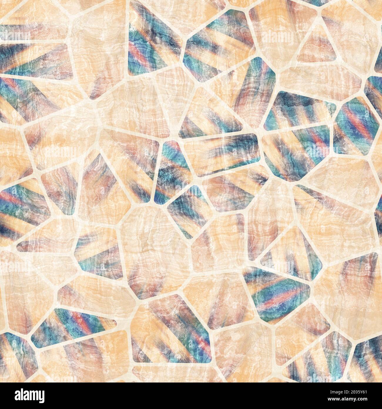 Seamless geo tile shape collage surface pattern Stock Photo - Alamy