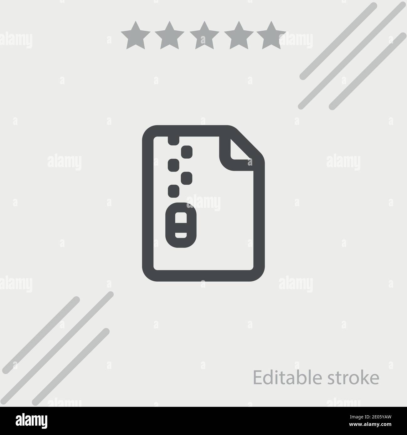 zip file vector icon modern simple vector illustration Stock Vector ...