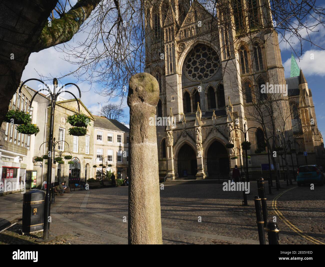 Ancient cross, High Cross, Truro, Cornwall Stock Photo - Alamy