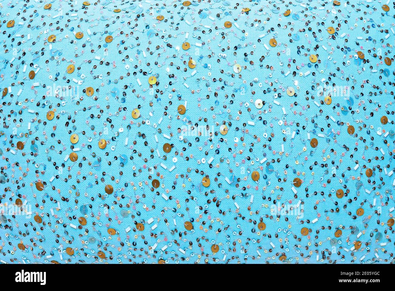 Blue textile fibres hi-res stock photography and images - Alamy