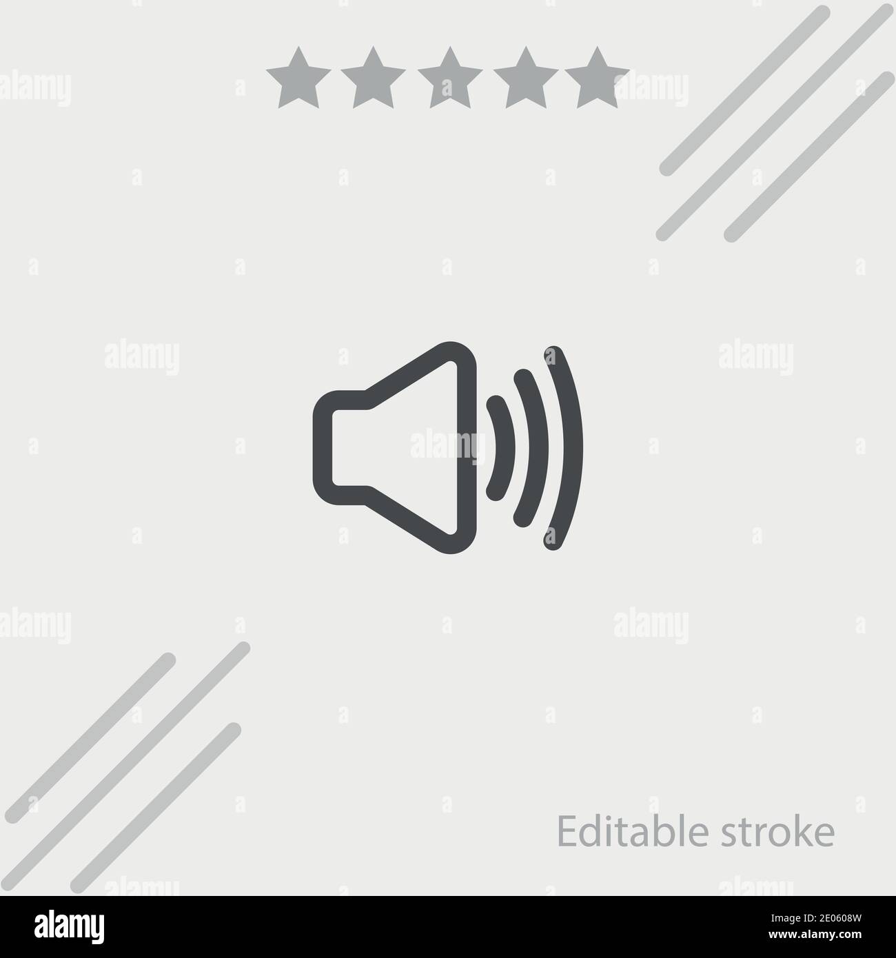 speaker volume vector icon modern simple vector illustration Stock ...